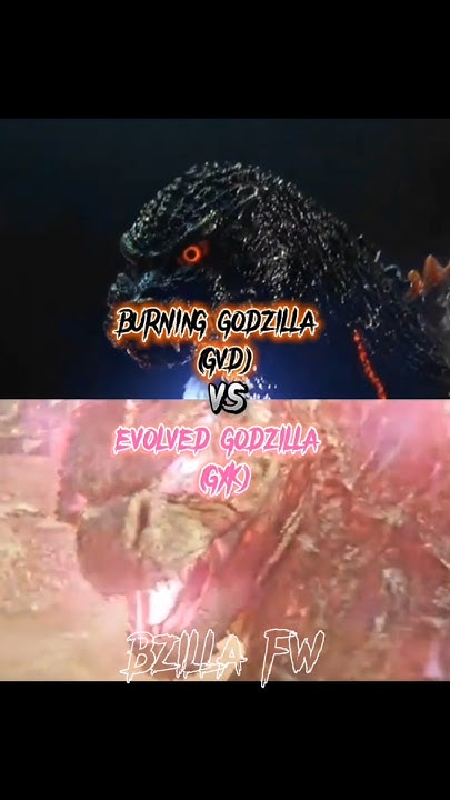 Burning Godzilla (GVD) vs Evolved Godzilla (GXK) #godzillaxkongthenewempire # ...