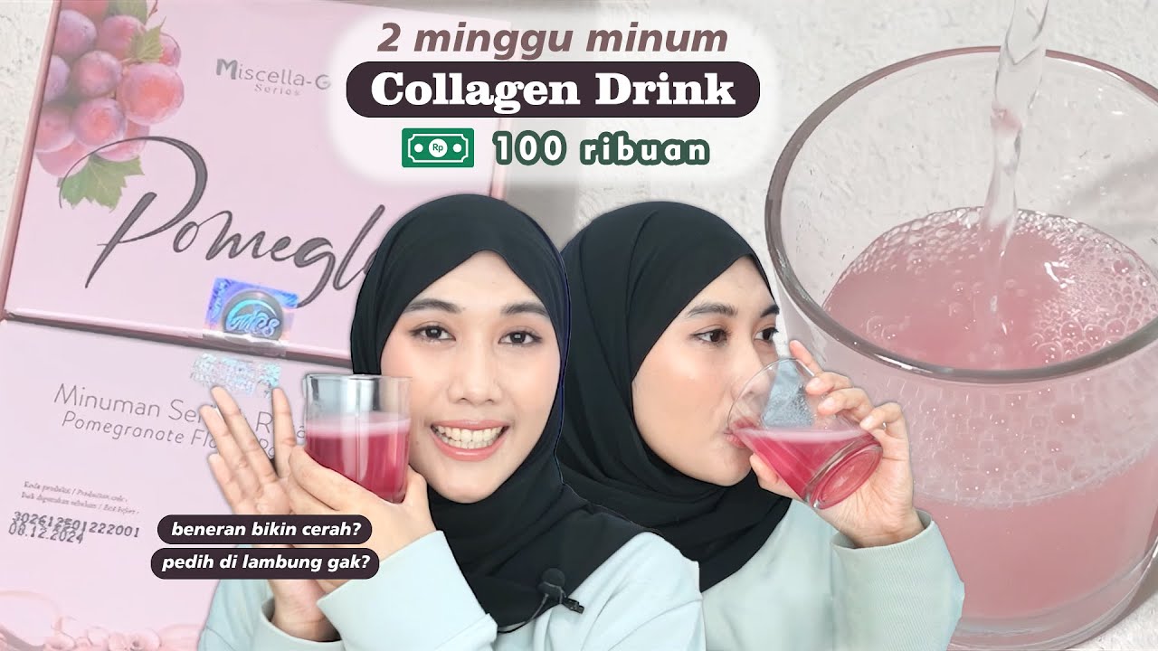 Cerah Seluruh Badan? Review Pomeglow Collagen Drink - YouTube