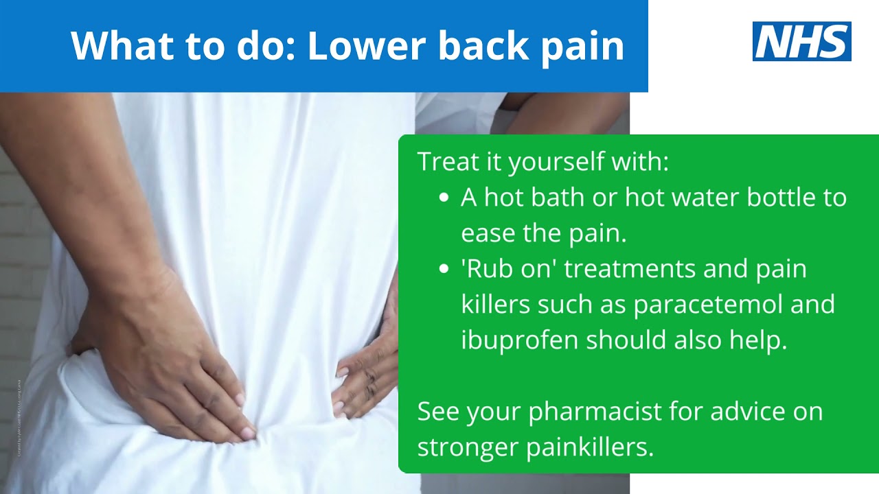 Self-care: Lower back pain - YouTube