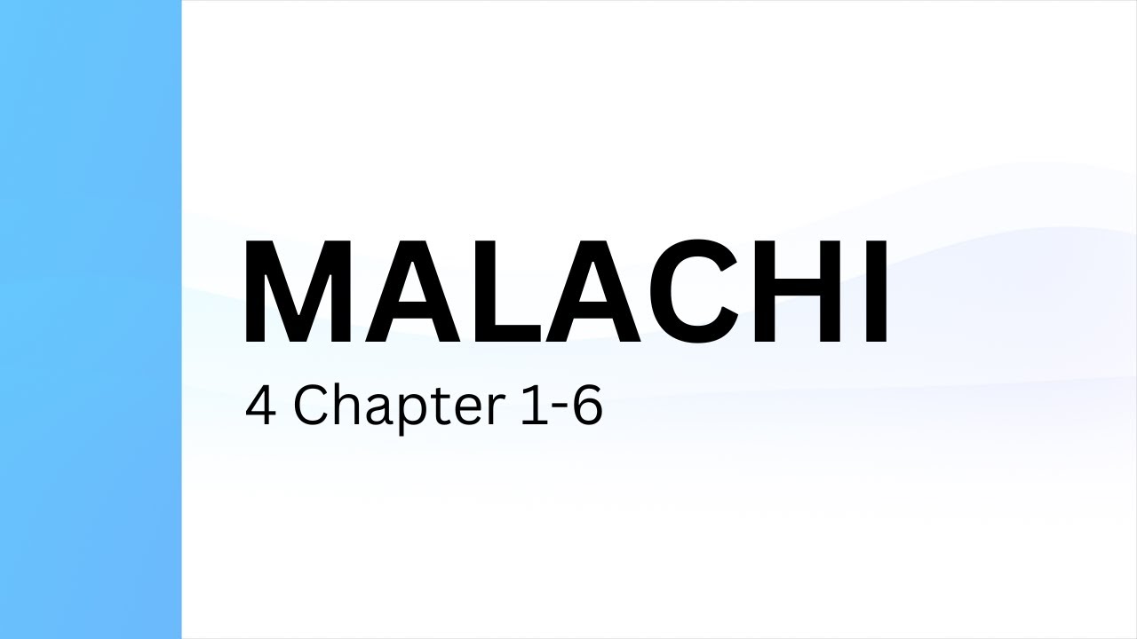 Malachi Chapter 04 | Holy Bible - Indian Sign Language Version (ISLV ...