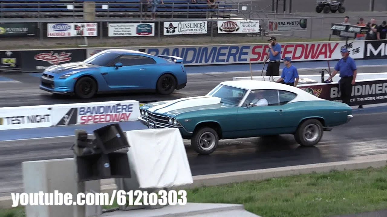 Built Nissan GTR vs Chevelle Drag Race - YouTube