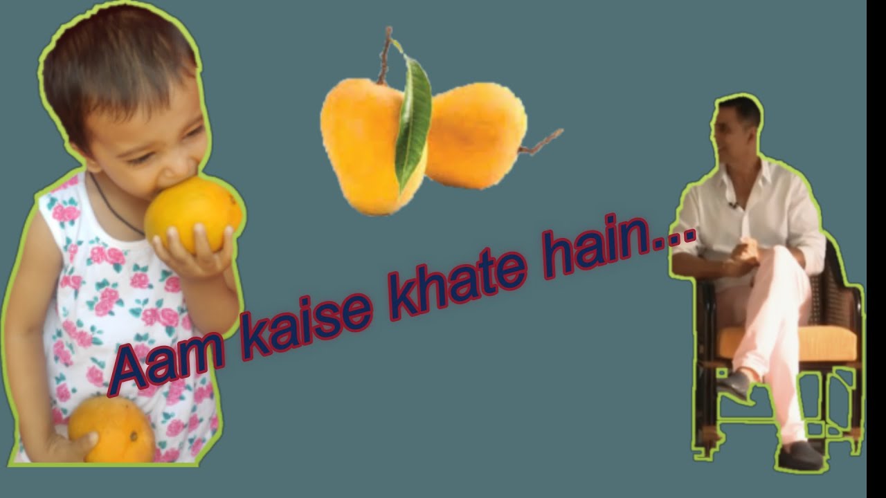 How to eat A Mango| Kids Video|22 month old baby enjoying Mango ...