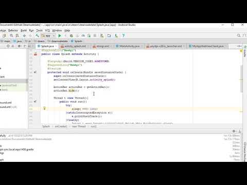 How to reduce splash screen load time - YouTube