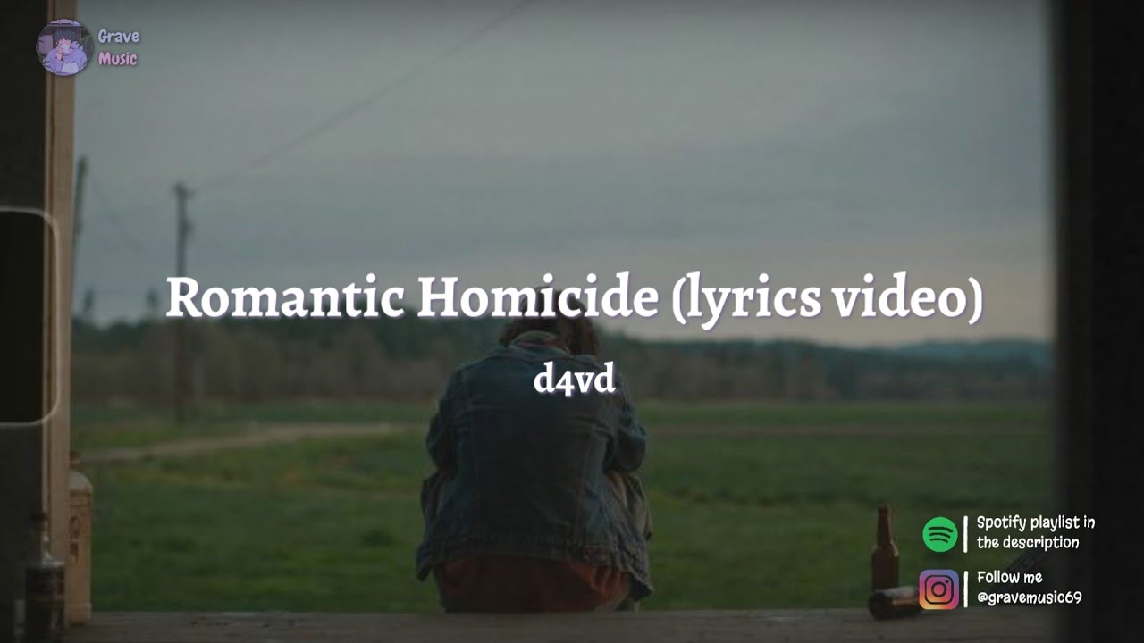 d4vd ~ romantic homicide (lyrics video) - YouTube