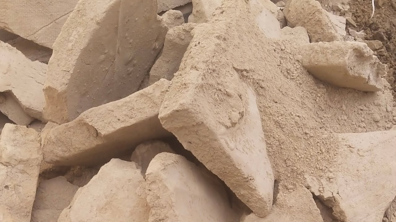pure mud crumbling in clay pot - YouTube