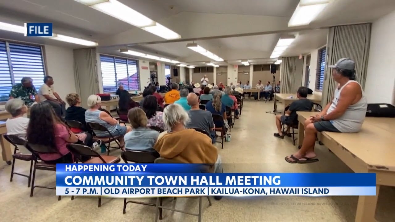 Hawaii mayor is hosting a community town hall in Kailua-Kona - YouTube