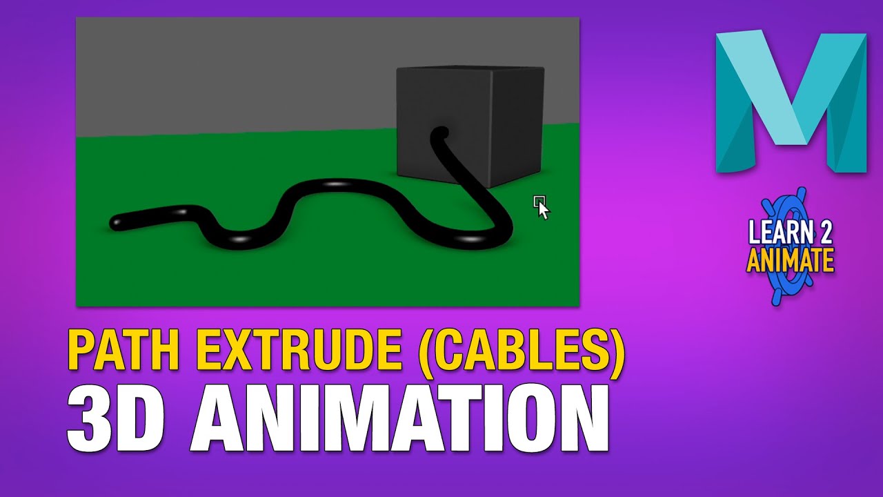 Rail Extrude for Cables and Hoses in Autodesk Maya 2022. Beginner ...