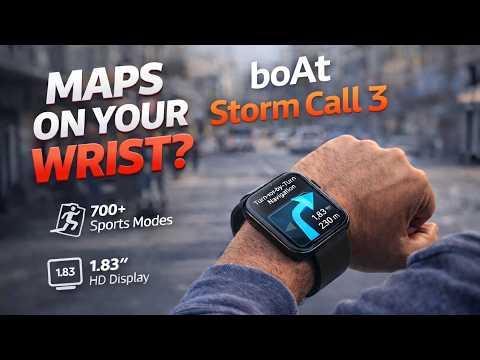 ⚡️Budget Calling Smartwatch with Navigation! boAt Storm Call 3 Full Review