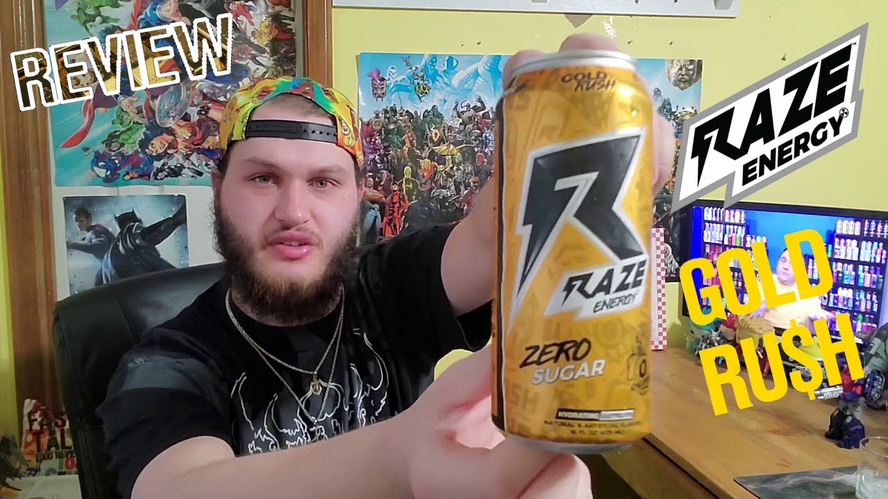 Raze Energy: Gold Rush Eenrgy Drink Review! - YouTube