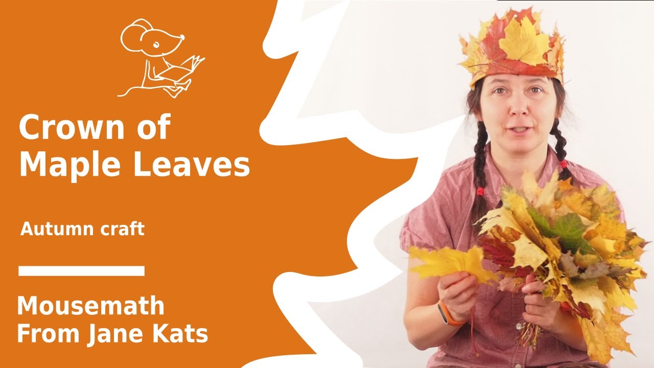 Autumn craft: crown of maple leaves - YouTube