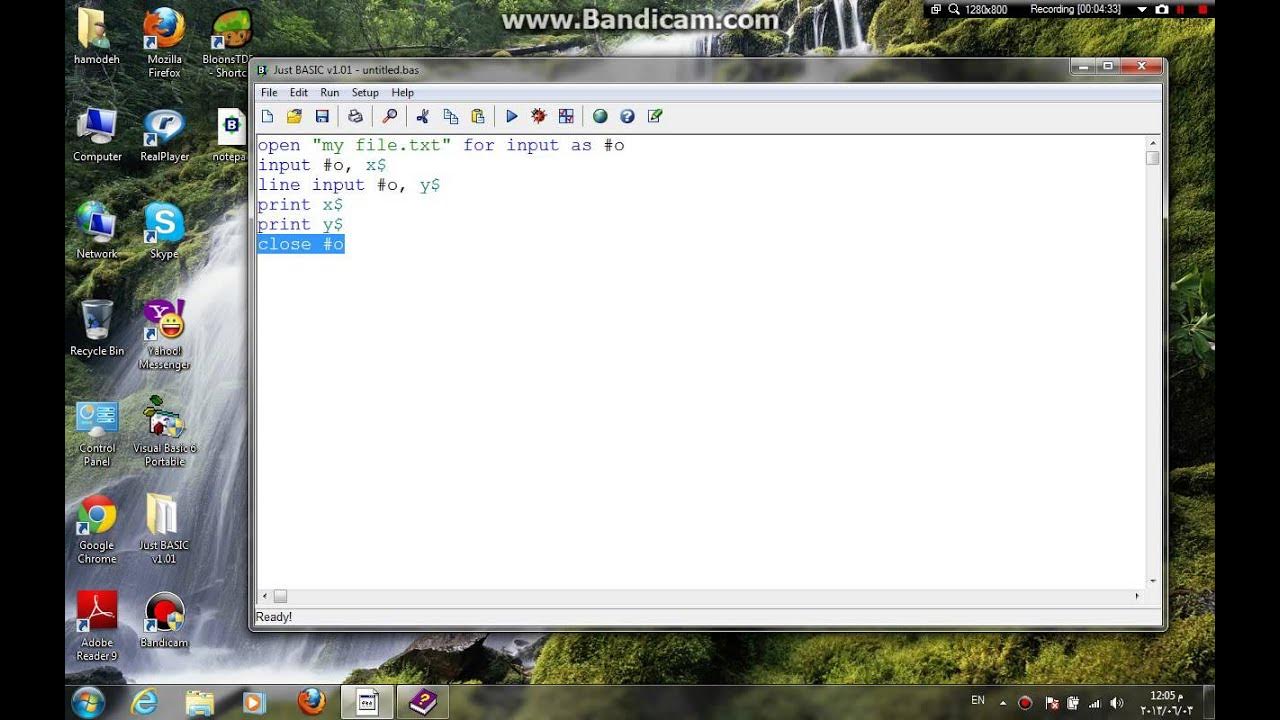 just basic tutorial 8 sequential files - YouTube