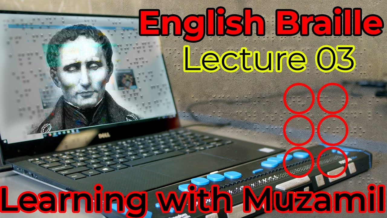 English Braille English Alphabets In Braille Lecture 3 U To Z Youtube
