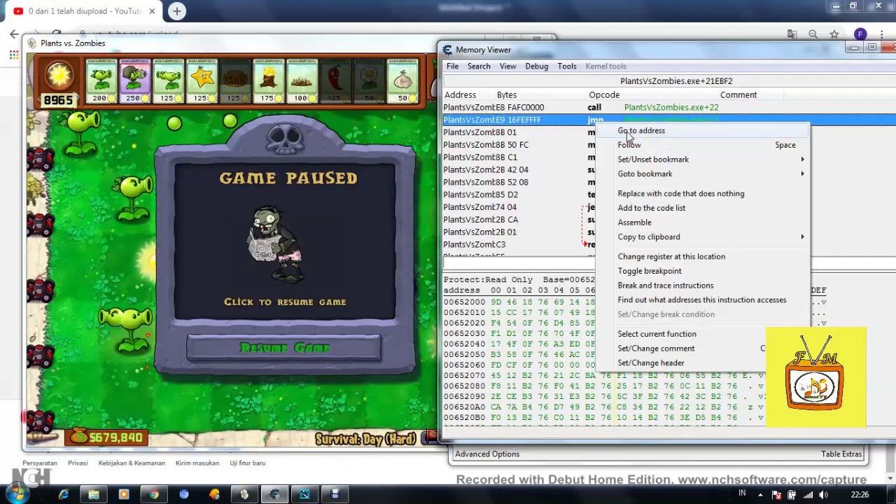 Tutorial Cheat Engine Plant VS Zombie no Cooldown | #Tutorial 6 - YouTube