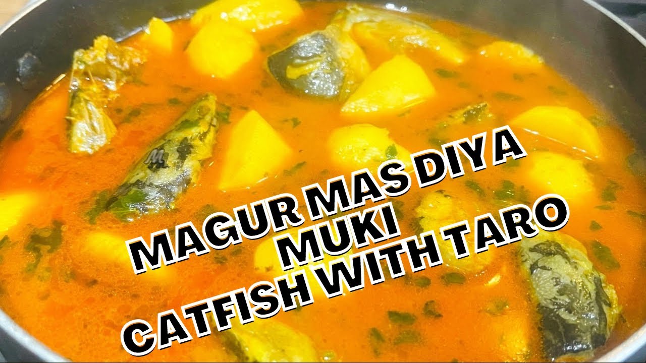 Magur Mas With Muki (Catfish With Taro) - YouTube