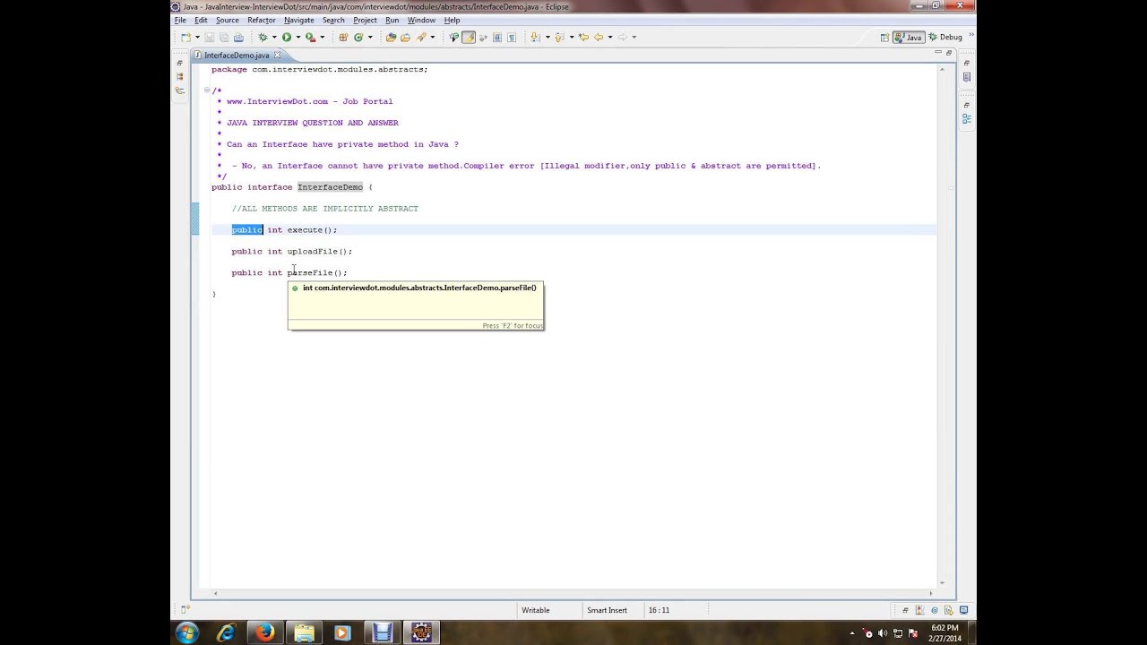Can An Interface Have Private Method In Java YouTube Can An Interface Have Private Method In Java YouTube