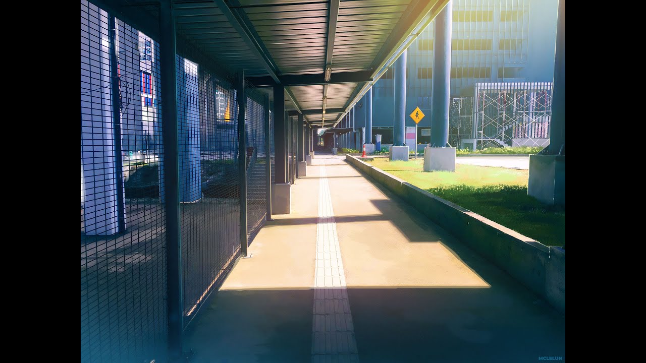 Afternoon Path anime background artwork digital painting - YouTube