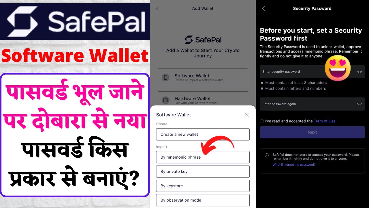 How To Reset login Security Password In SafePal Software Wallet | Step ...