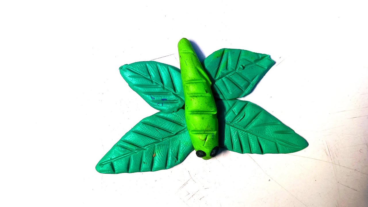 How to make Dragon Fly with clay | diydragon fly using polymer clay l ...