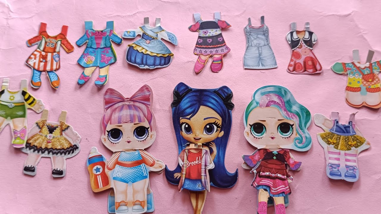 💕 paper doll 💖 Boneka kertas LoL Surprise 😍 - YouTube