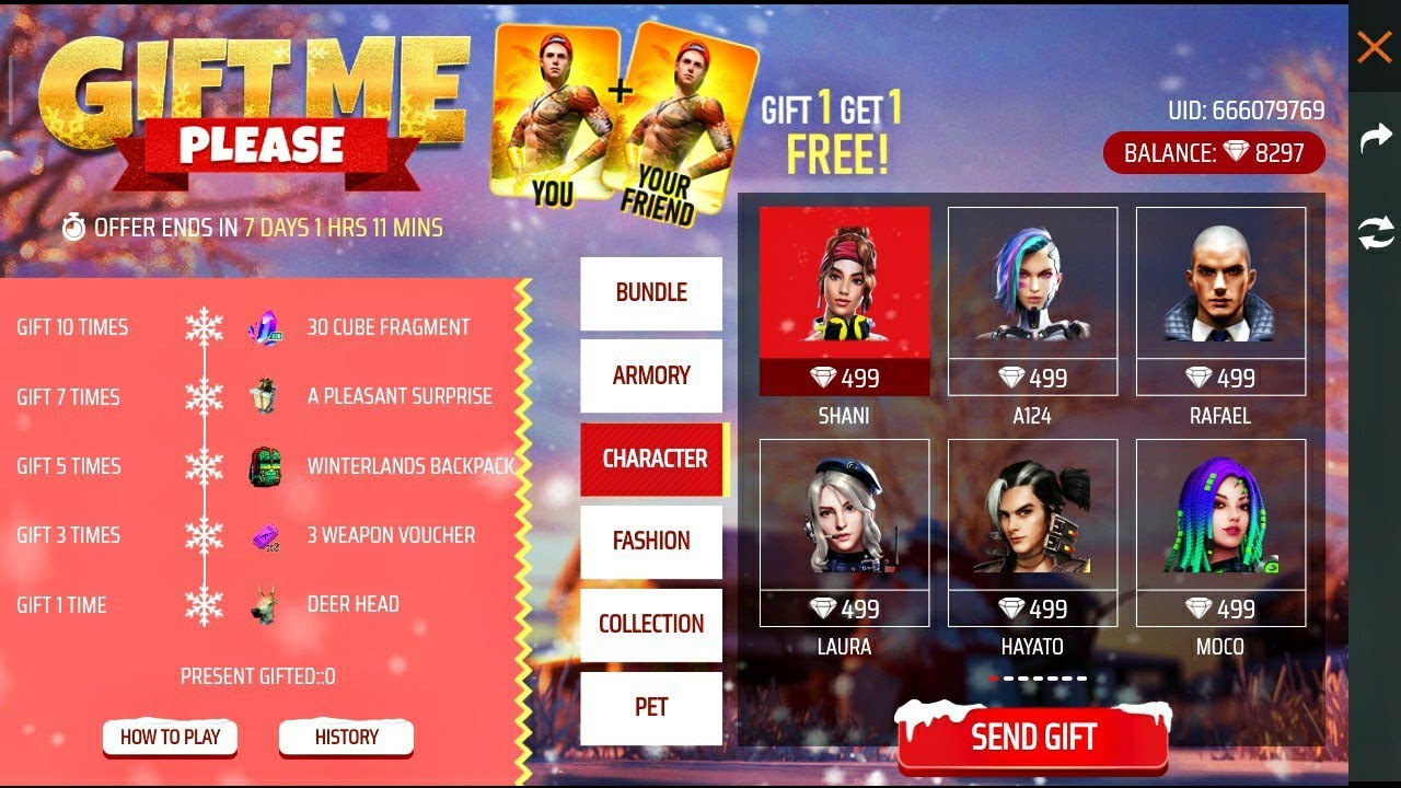 GIFT ME PLEASE EVENT FULL DETAIL || GIFT 1GET 1FREE EVENT DETAIL - YouTube