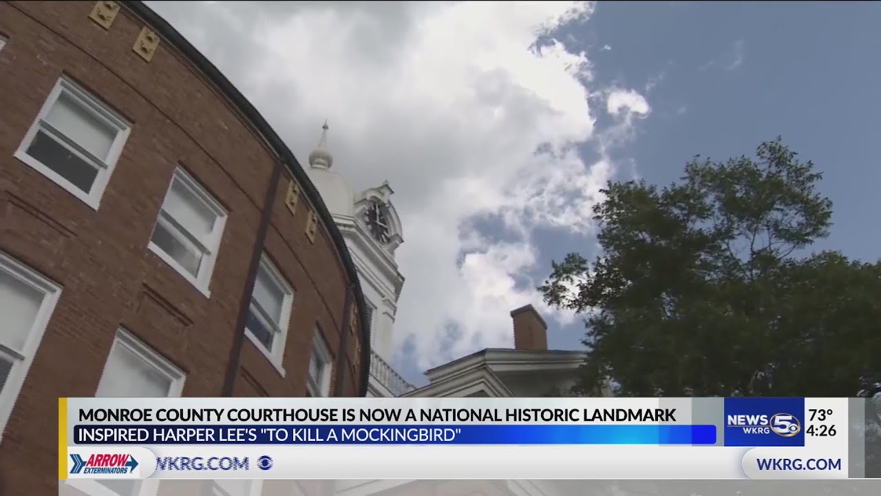 Monroe County Courthouse named National Historic Landmark - YouTube
