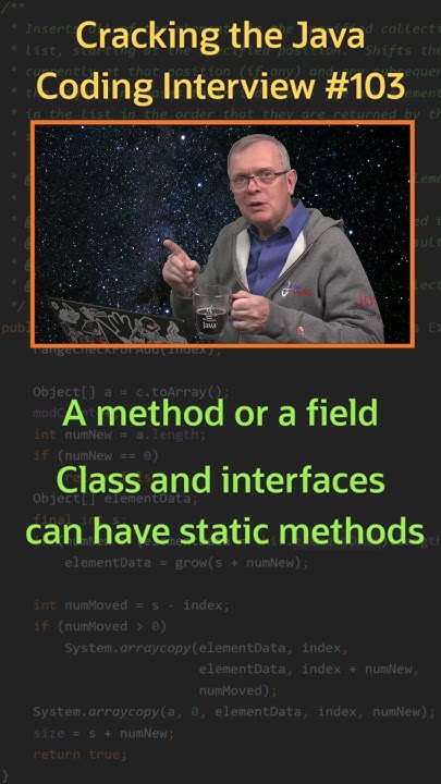 What does static mean? - Cracking the Java Coding Interview - YouTube