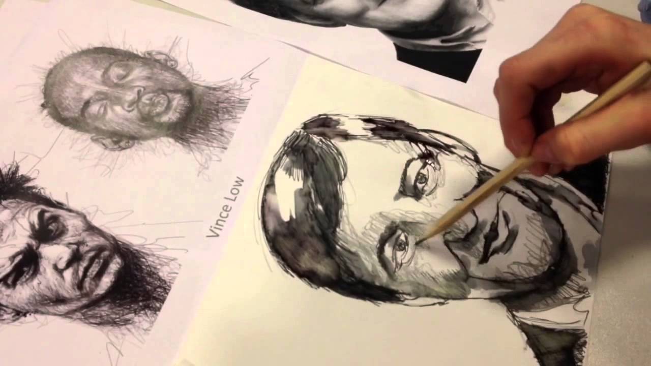 KDOARTS - video 40 - drawing in the style of Vince Low - YouTube