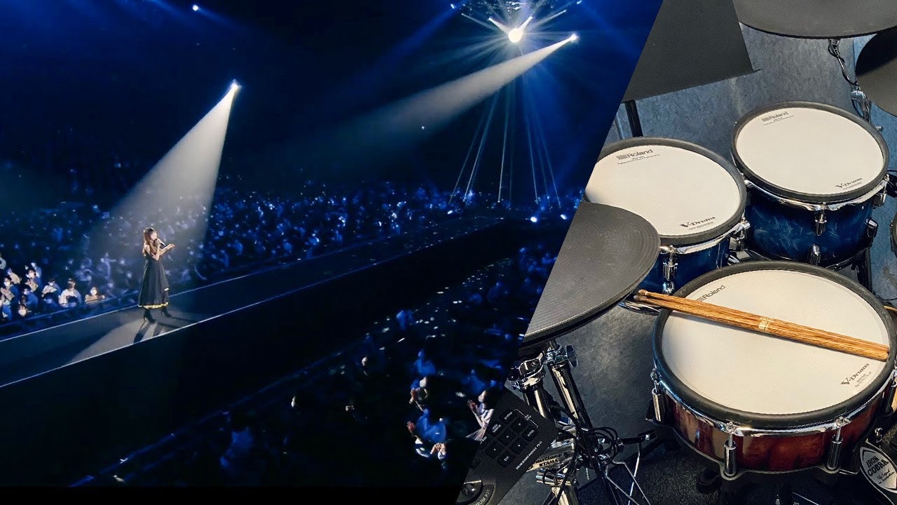 《Aimer Live in Saitama Super Arena "night world" 2021》7. AM02:00 Drum Cover (with lyrics) - YouTube