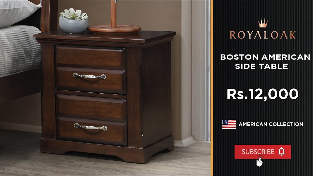 Royaloak | Boston American Side Table - YouTube