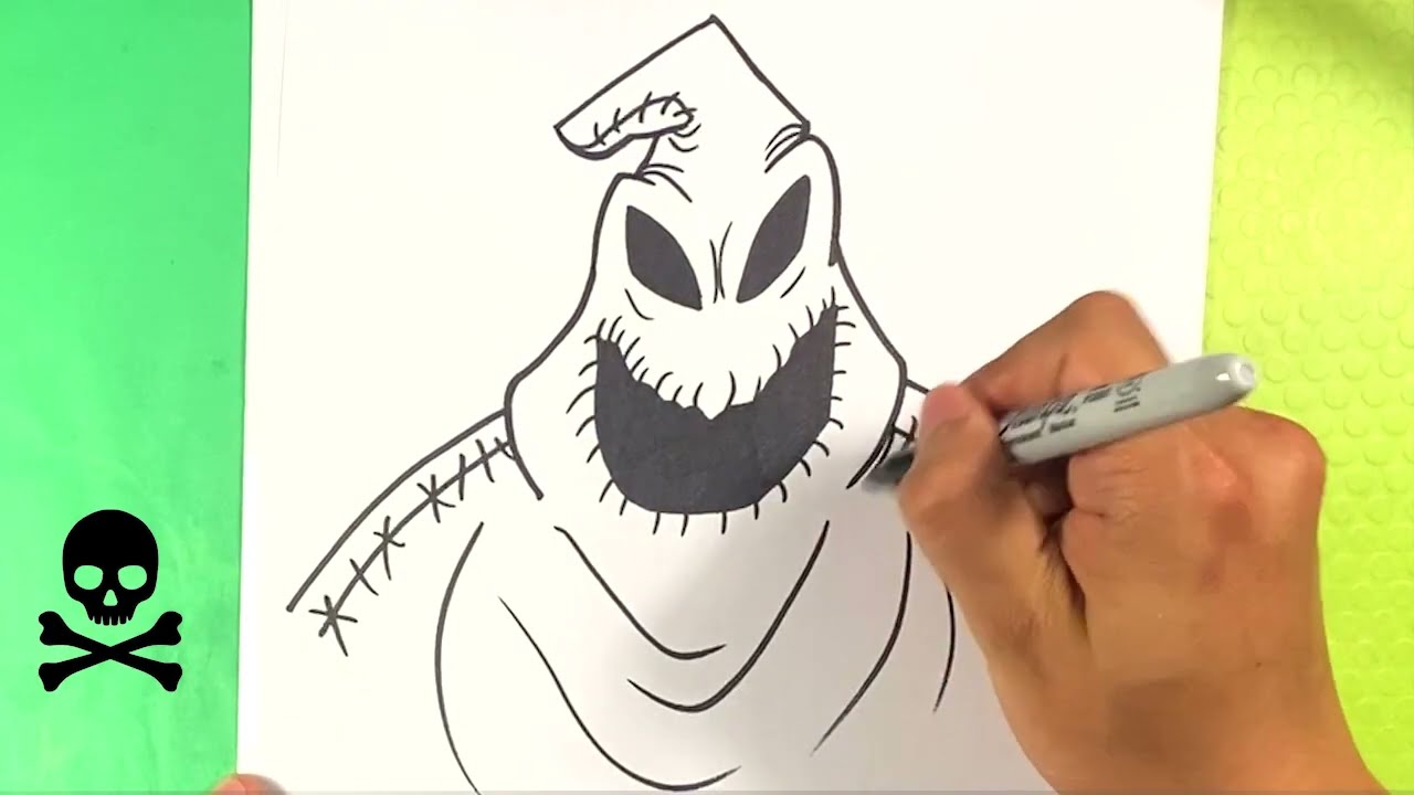 oogie boogie nightmare before xmas how to draw artist learn to draw fun ...