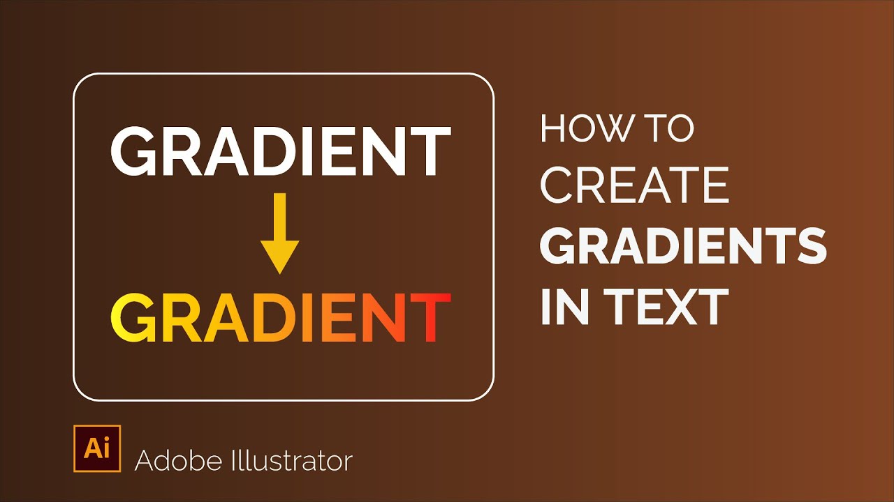How to Create Gradients in Text Adobe Illustrator Tricks # ...
