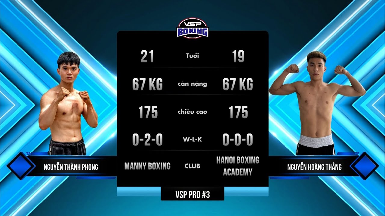Thành Phong vs Hoàng Thắng - Hạng 67Kg l VSP Pro Boxing - YouTube