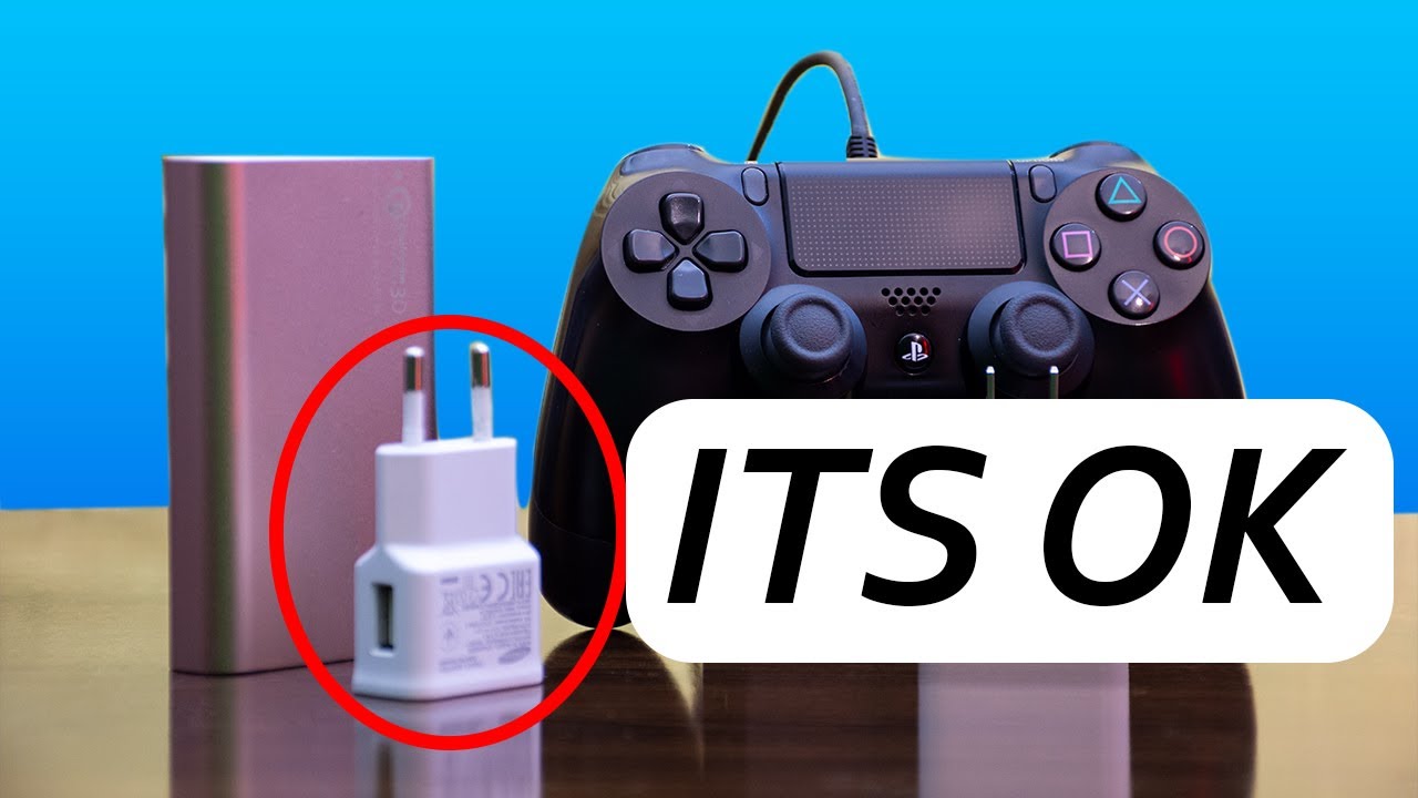 This will not kill your Dualshock 4 - Use proper charger for DS4 - YouTube