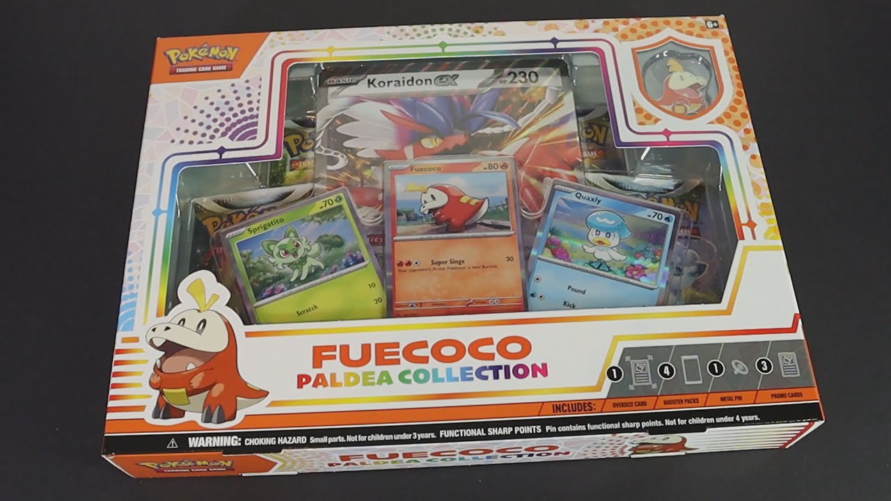 Pokémon TCG Paldea Fuecoco Collection - YouTube