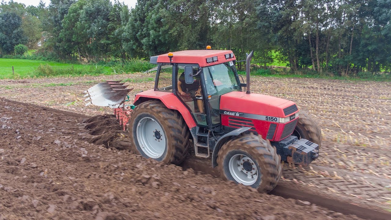 Plowing and sowing | Case IH Maxxum 5150 + New Holland 8160 - YouTube
