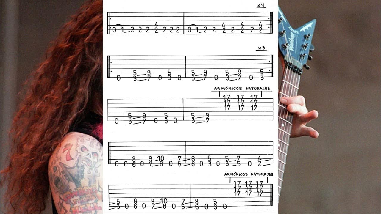 Pantera - Mouth For War. Guitar Tabs + Backing Track E. - YouTube