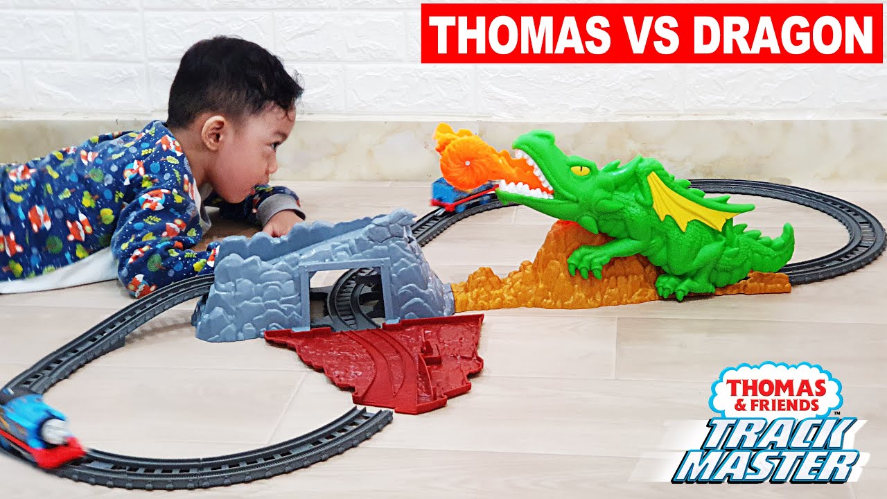 UNBOXING MAINAN KERETA API THOMAS AND FRIENDS TRACKMASTER DRAGON ESCAPE ...