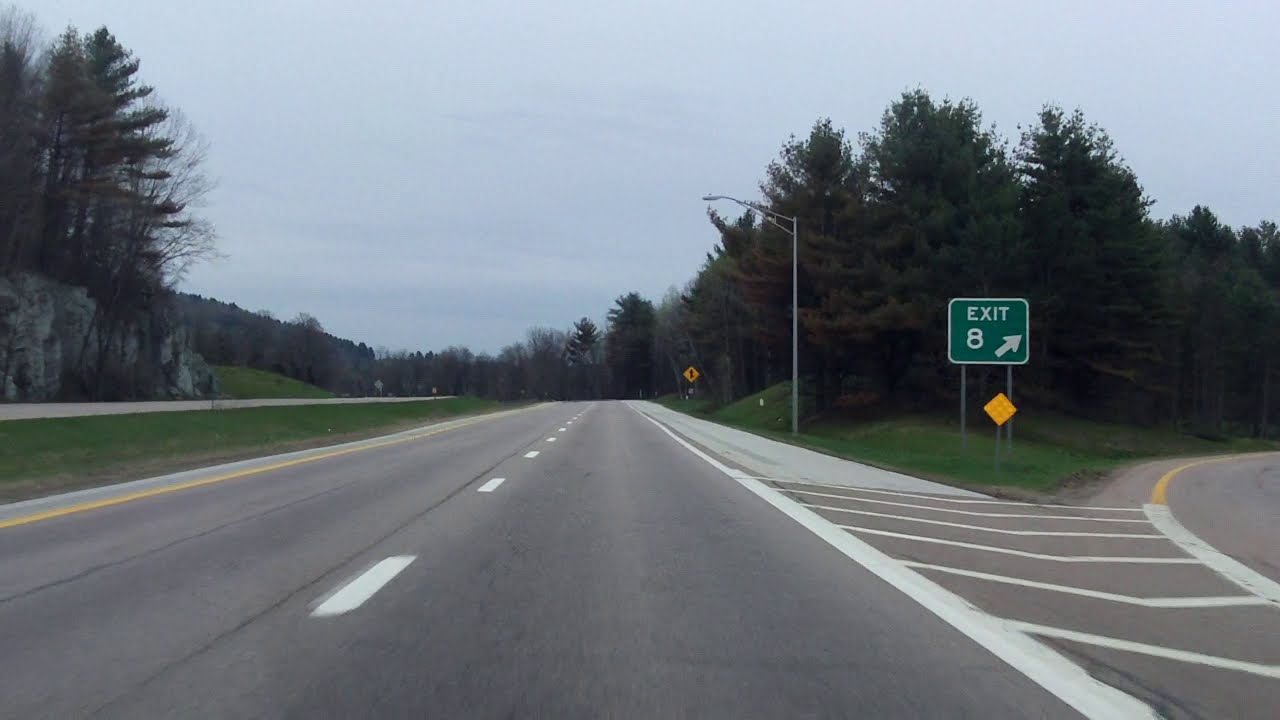 Interstate 89 - Vermont (Exits 8 to 6) southbound - YouTube