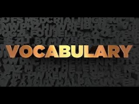 Unit 5 Week 1 Day 2 Academic Vocabulary - YouTube