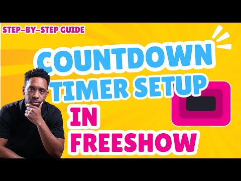 Countdown Timer Setup for FreeShow #freeshowtutorial