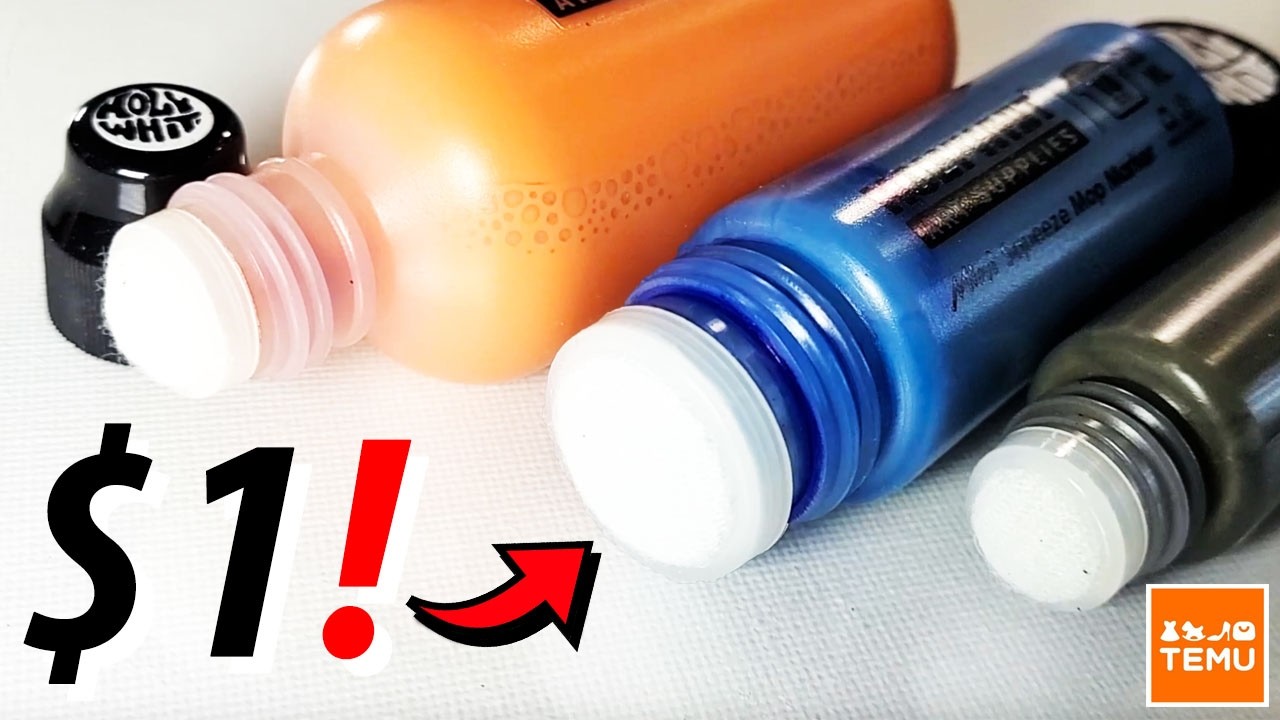 Tagging with All the CHEAPEST Graffiti Mops on Temu! - YouTube