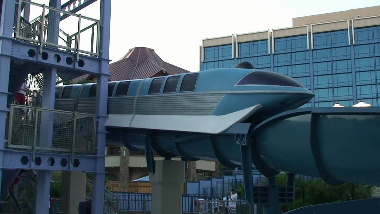 Disneyland Hotel Feature Pool Tour with Monorail Slides and Cabanas ...