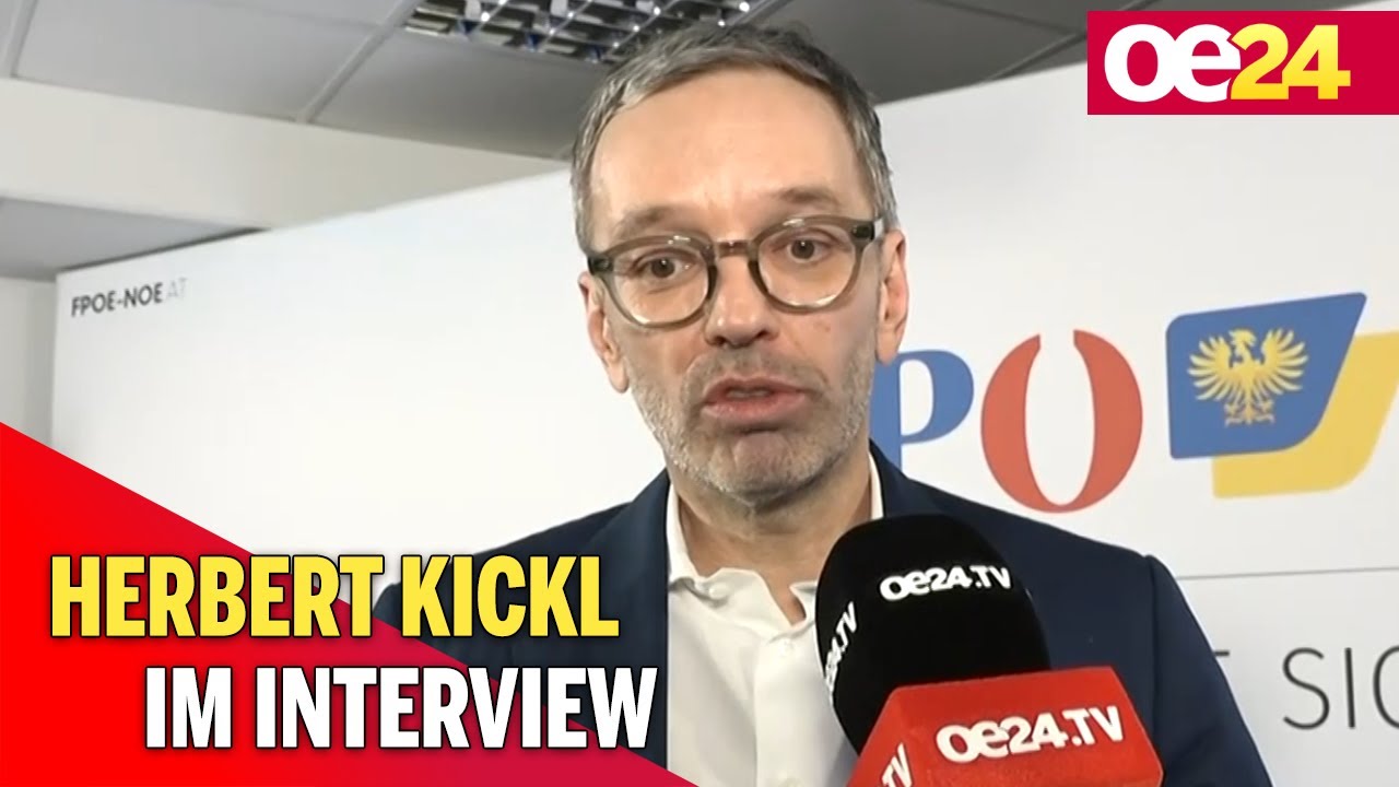 NÖ-WAHL - FPÖ klar vor SPÖ: Herbert Kickl im Interview - YouTube
