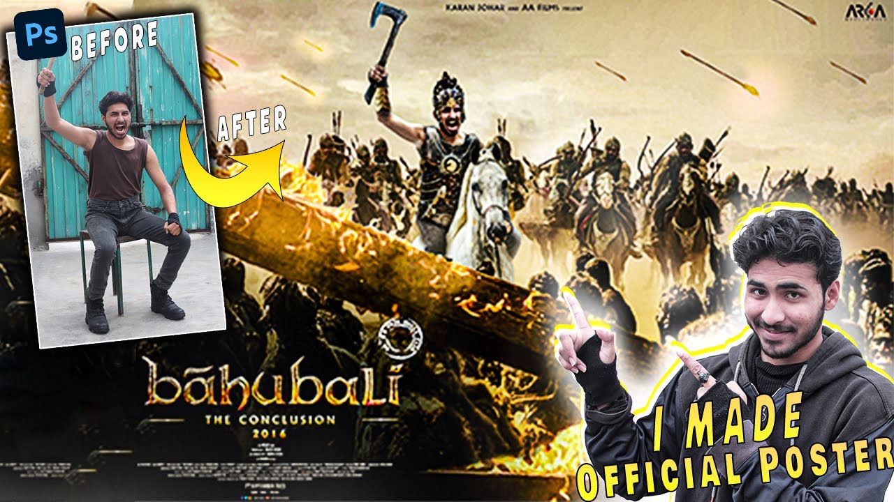 Bahubali Photo Editing Tutorial / Photo Manipulation/ #Realstic Editing ...