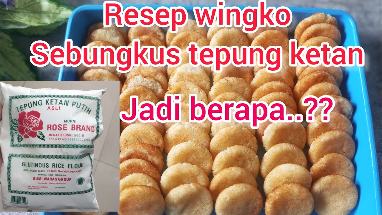 RESEP WINGKO MANIS DAN LEGIT//hanya 1 bungkus tepung ketan - YouTube