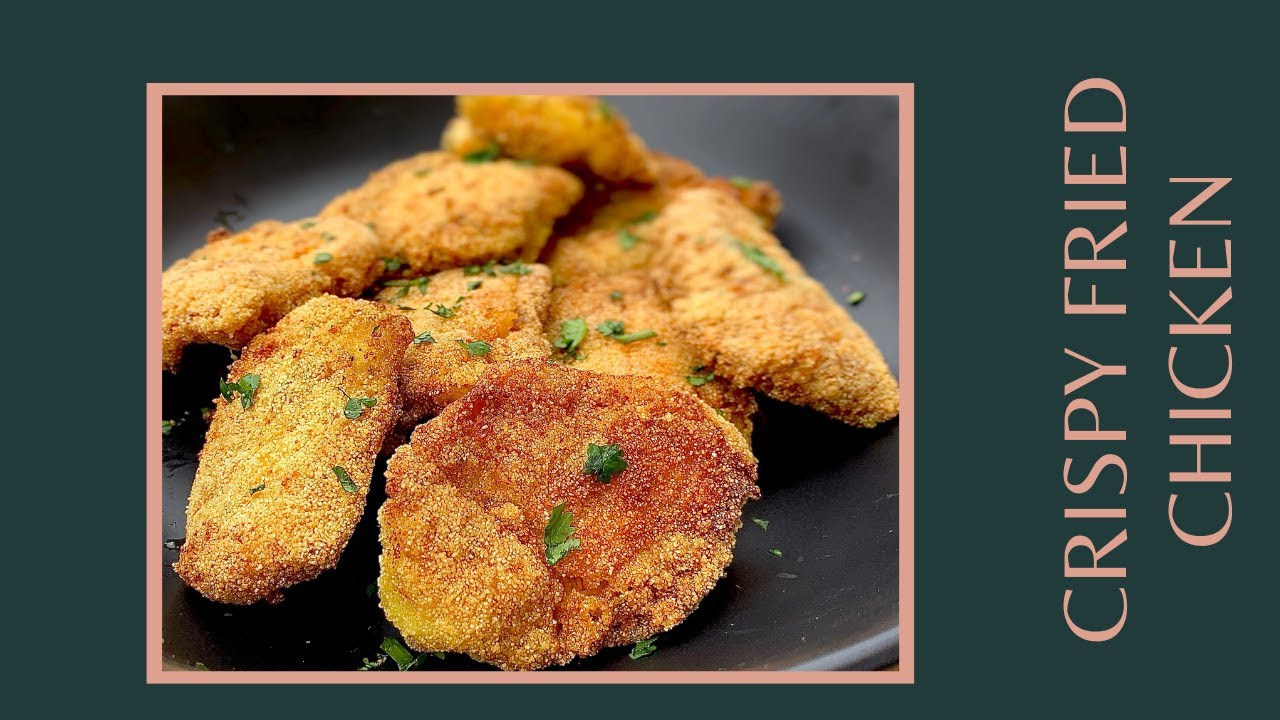 Semolina (rava) coated crispy pan fried chicken I chicken breast recipe ...