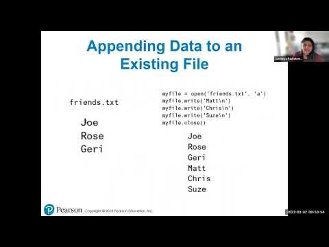 Ch603: Appending; Writing and Reading Numerical Data - YouTube
