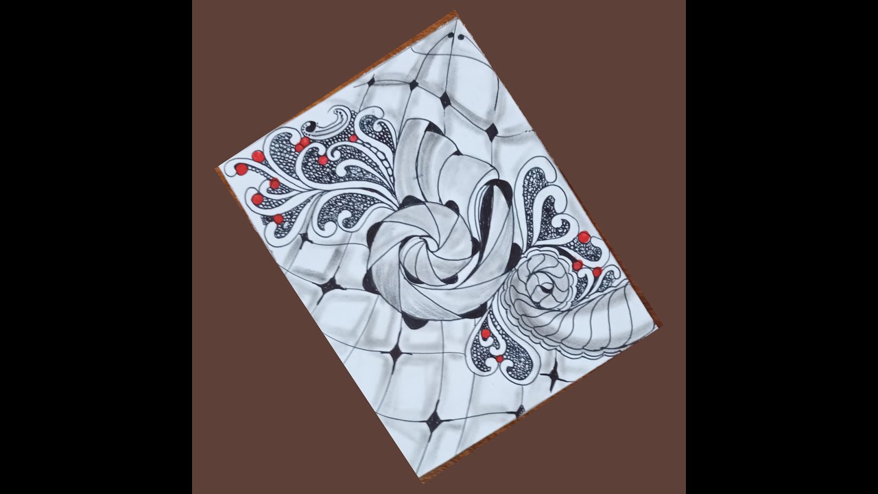 Shell Zentangle// tangle pattern//Shell// zentnge pattern// Patern ...