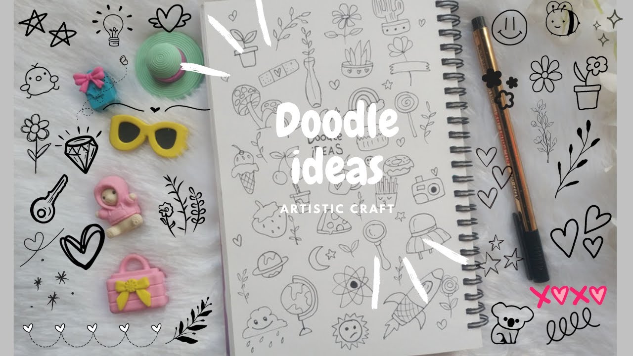 DIY Easy Doodles👻| Artistic Craft | Full video | #diy #doodle #trending ...