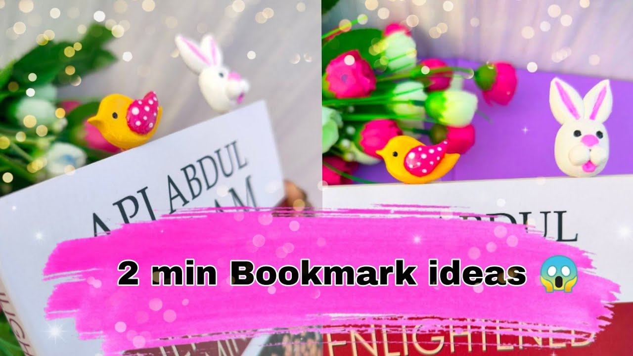 DIY || How to make Cute Bookmark || Craft Ideas with Clay || How to ...